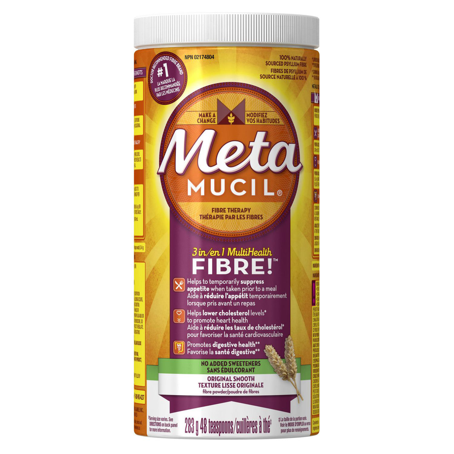 Buy Metamucil Fibre Supplement Smooth Texture Unflavoured 283 g ...