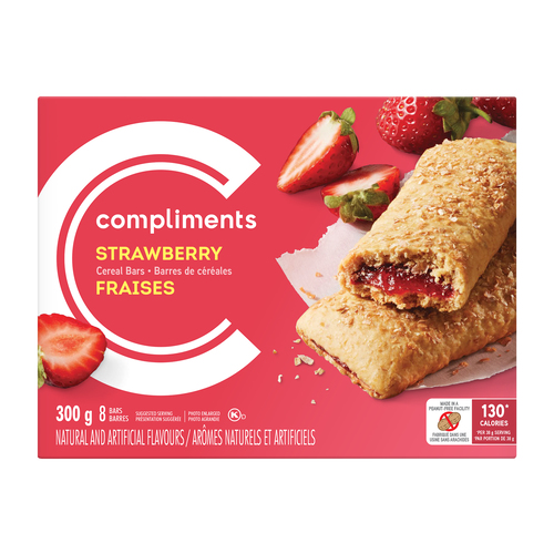 Buy Compliments Cereal Bar Strawberry 300 g | Sobeys Inc.