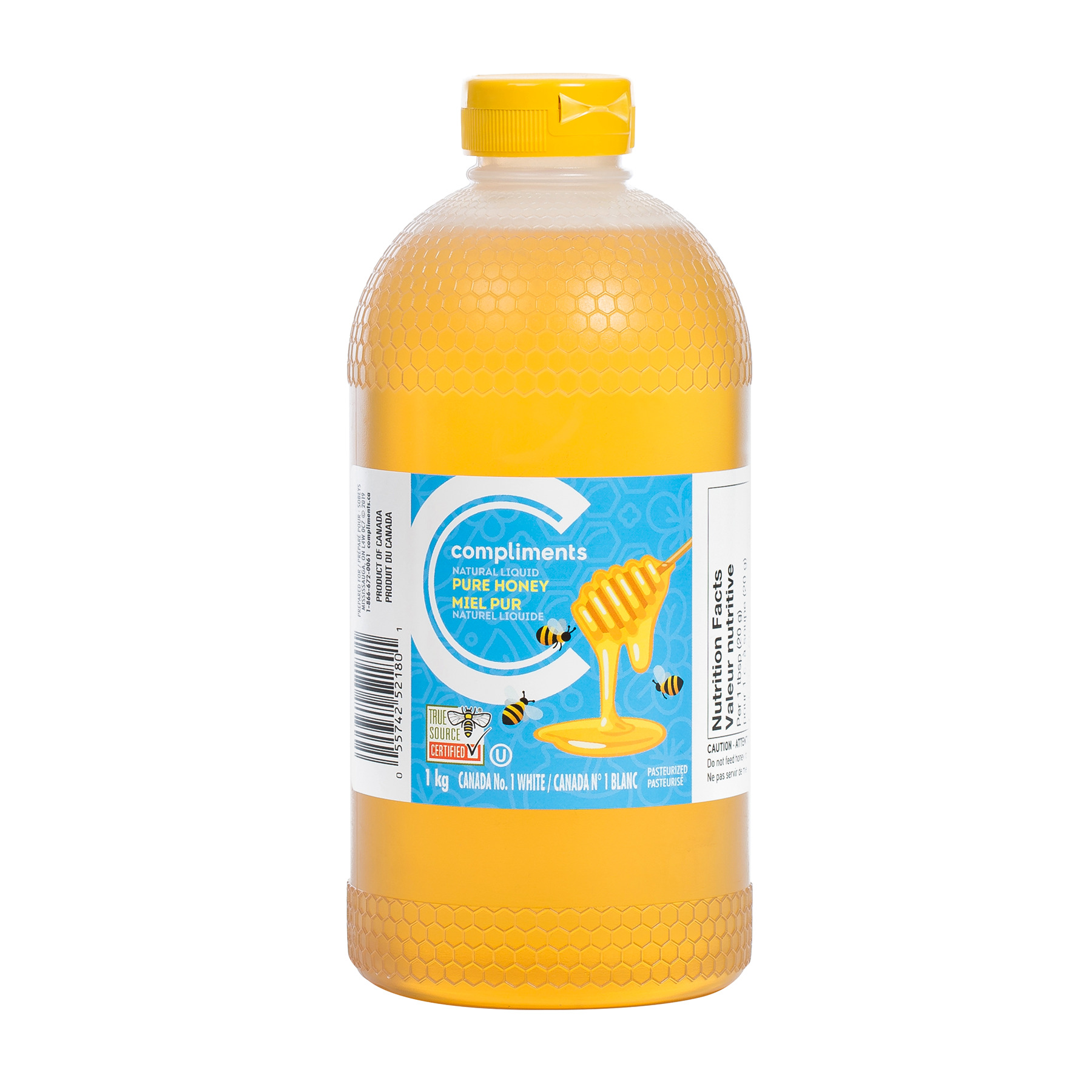 Buy Compliments Natural Pure Liquid Honey 1 kg | FreshCo