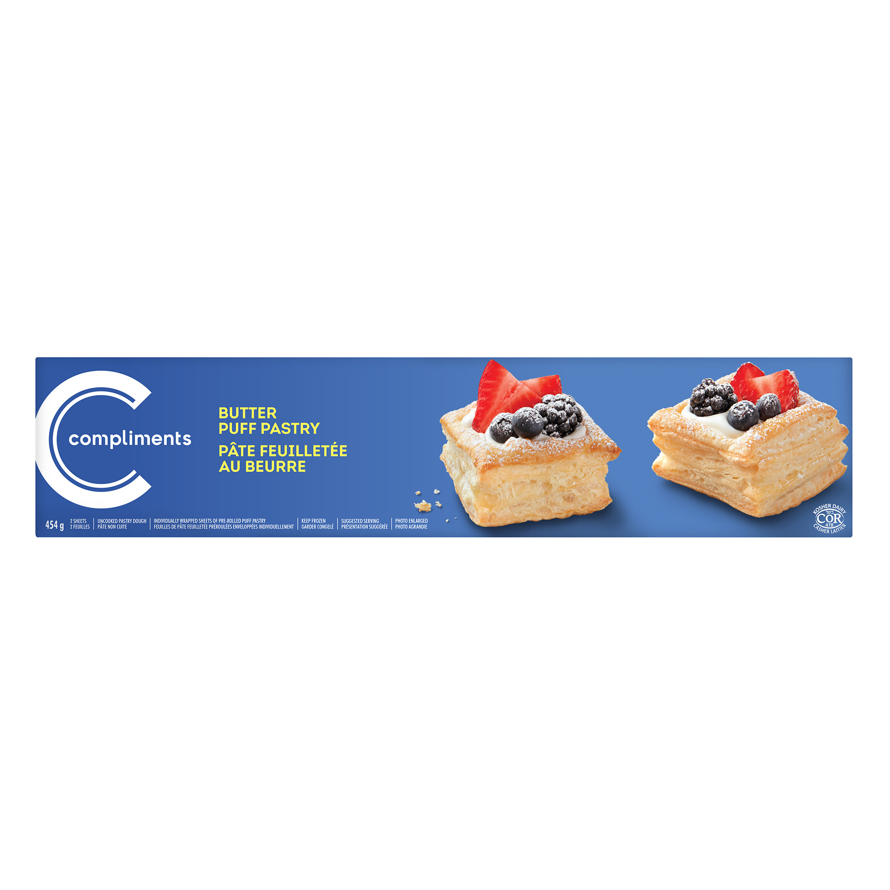 Buy Compliments Butter Puff Pastry 454 g (frozen) | FreshCo
