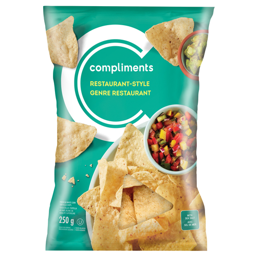Buy Compliments Tortilla Chips Restaurant Style With Sea Salt 250 g ...