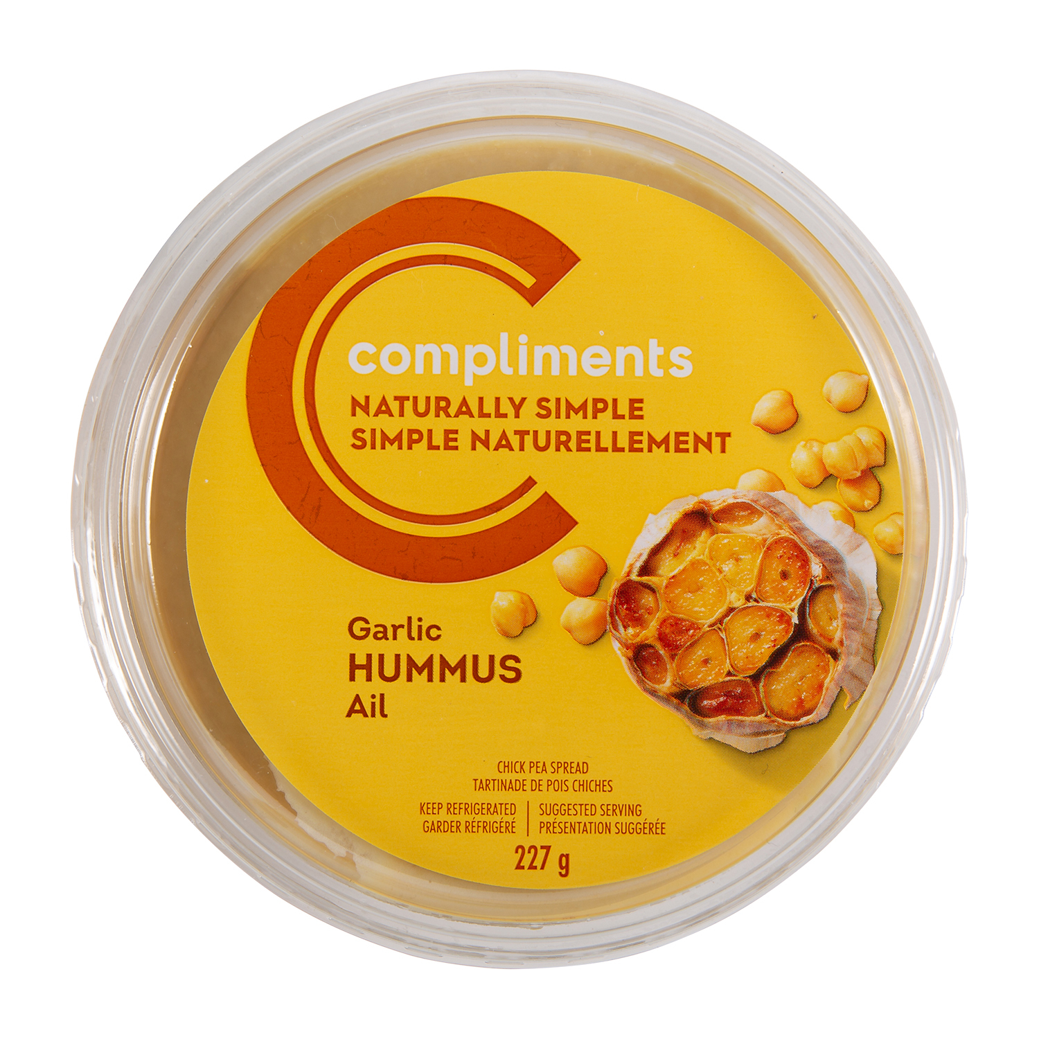 Buy Compliments Naturally Simple Hummus Roasted Garlic 227 g | Safeway ...