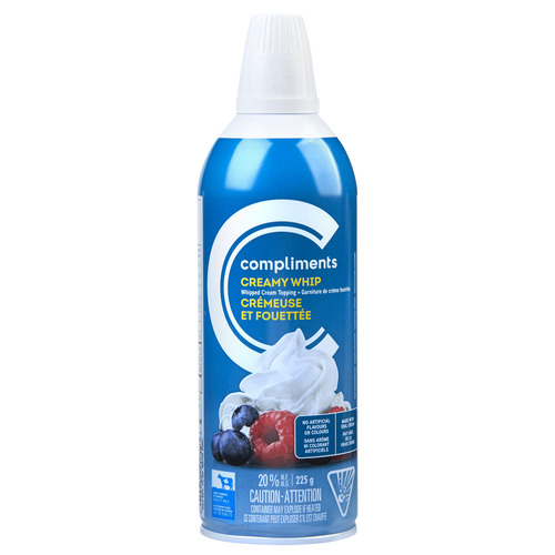 Buy Compliments Whip Cream Regular 225 g | FreshCo