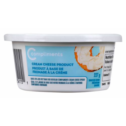 Buy Compliments Cream Cheese Spread Light 227 g | Sobeys Inc.