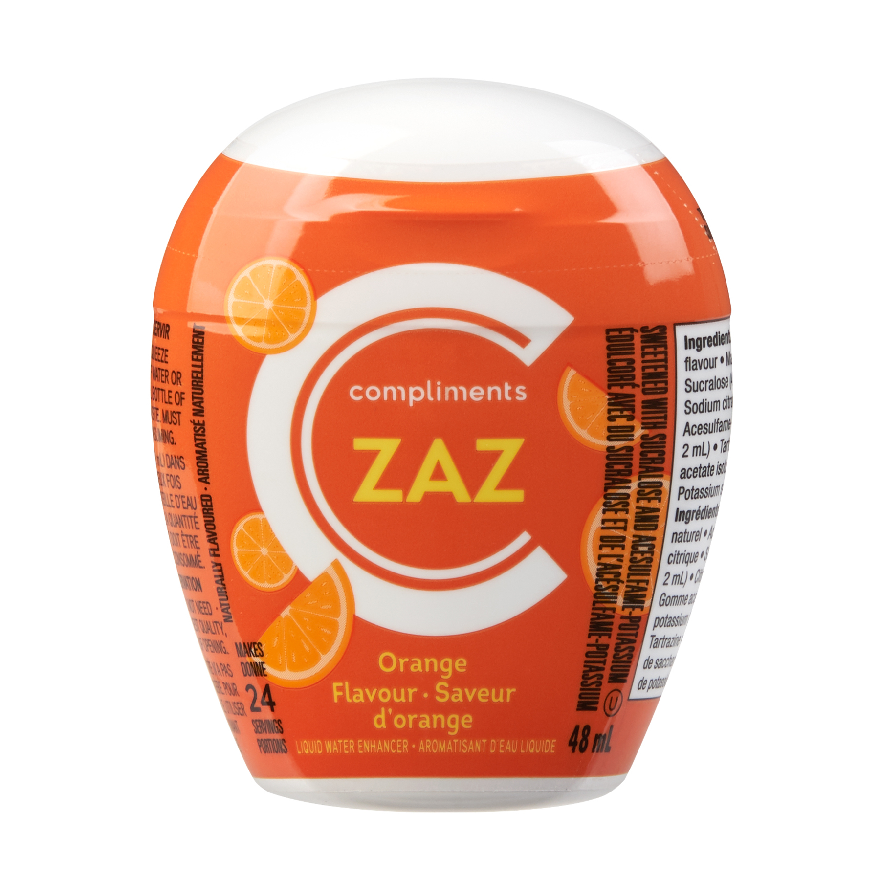 Buy Compliments ZAZ Liquid Water Enhancer Orange 48 ml | Sobeys Inc.