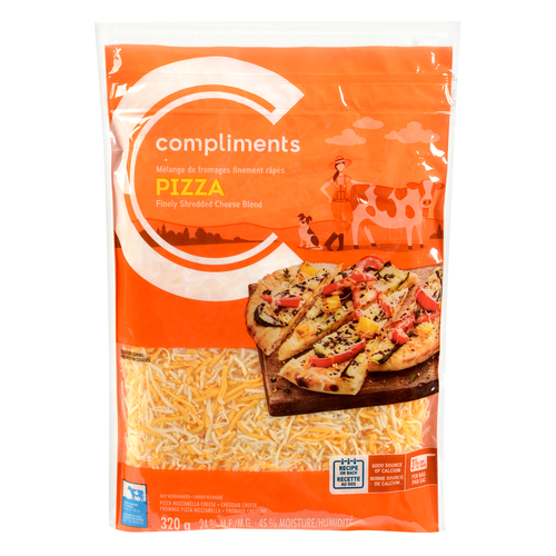 Buy Compliments Shredded Cheese Pizza Blend 320 g | FreshCo