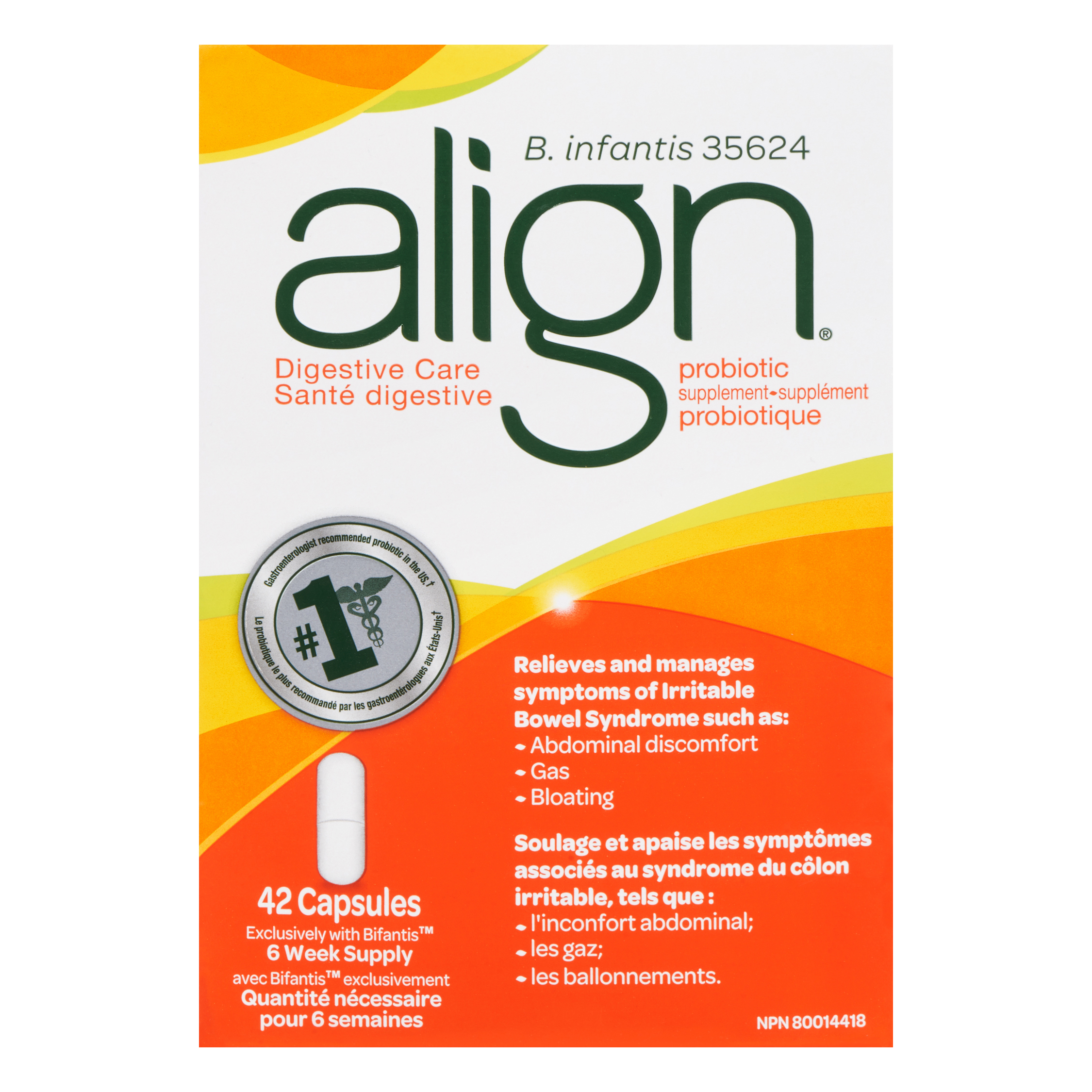 Buy Align Digestive Supplement 42 Capsules | Sobeys Inc.