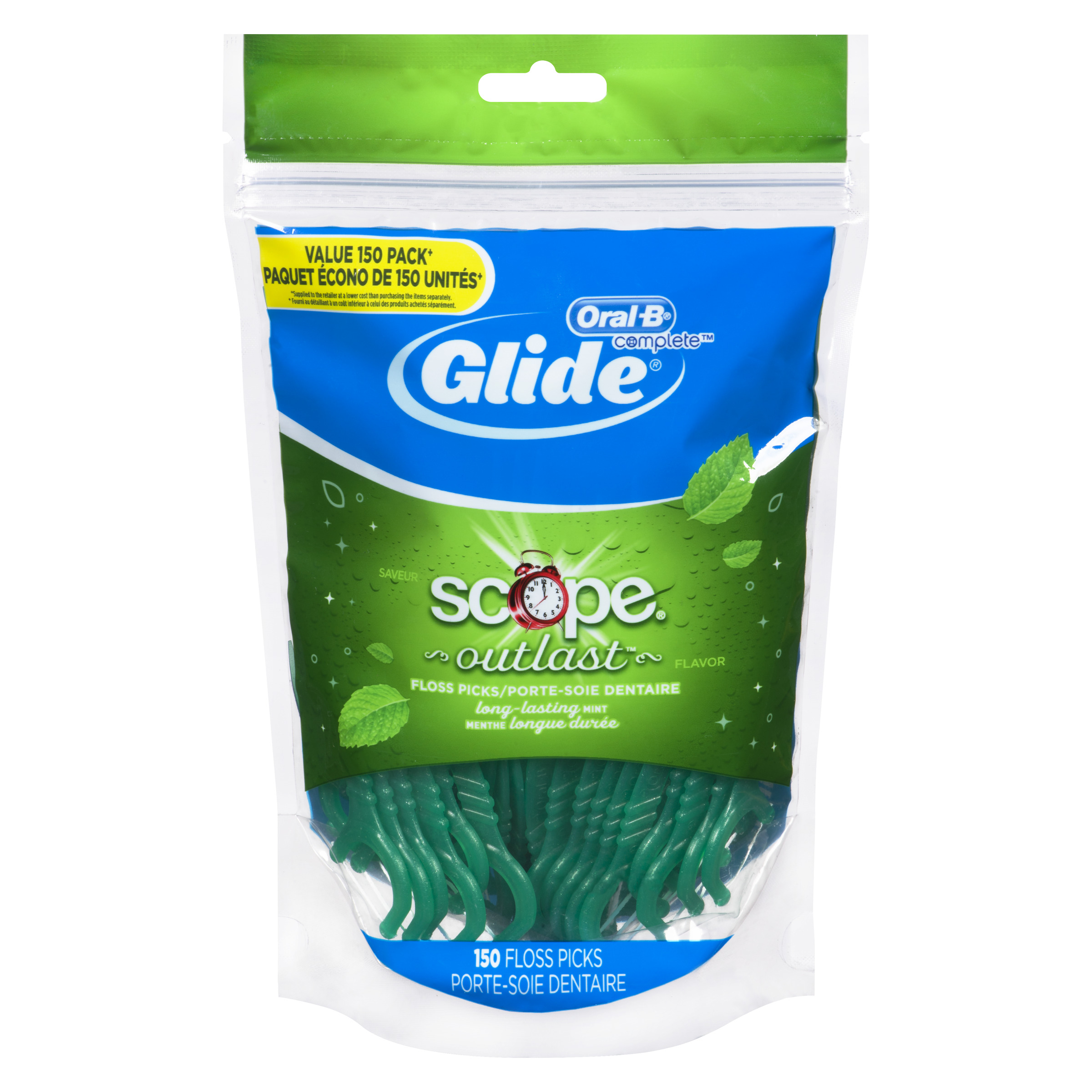 Buy Oral-B Glide Complete Floss Picks Long Lasting Mint 150 Count ...