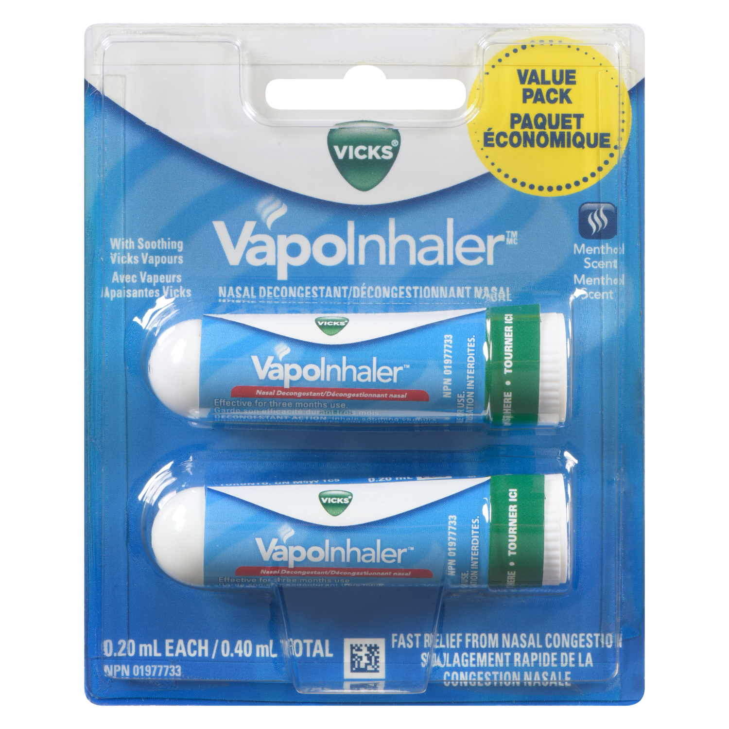 Buy Vicks Vapor Inhaler Twin Tray | FreshCo