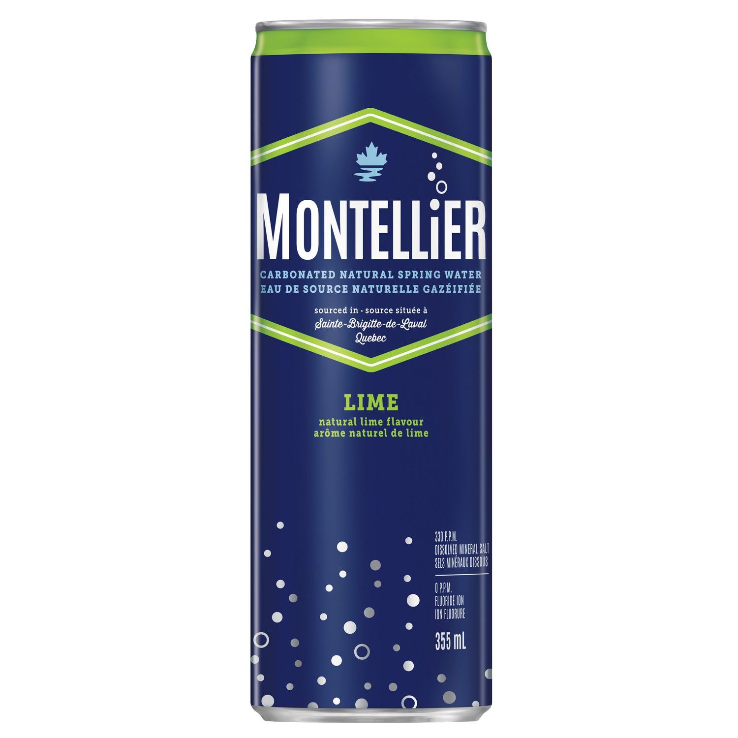 Buy Montellier Carbonated Natural Spring Water Lime 355 ml | Safeway Canada