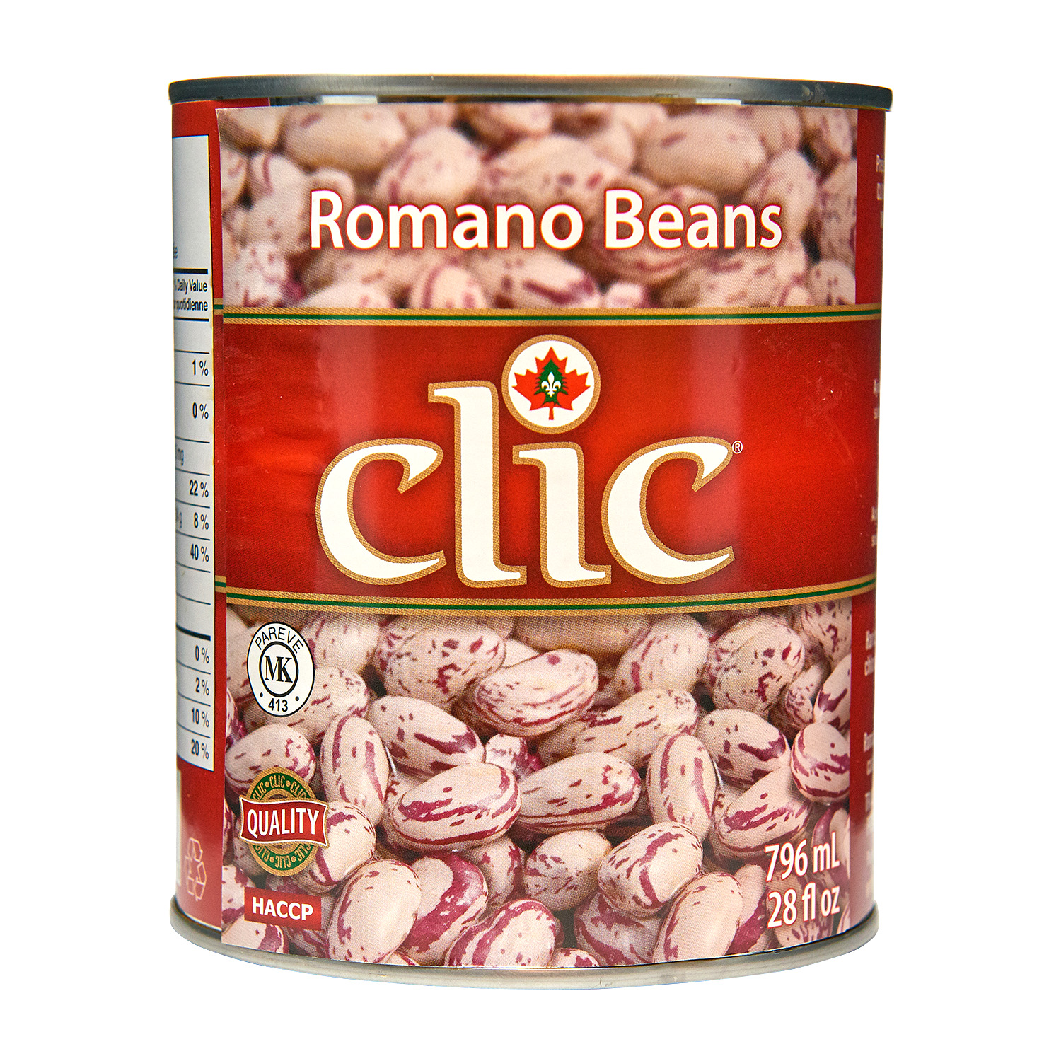 Buy Clic Canned Beans Romano 796 ml | FreshCo