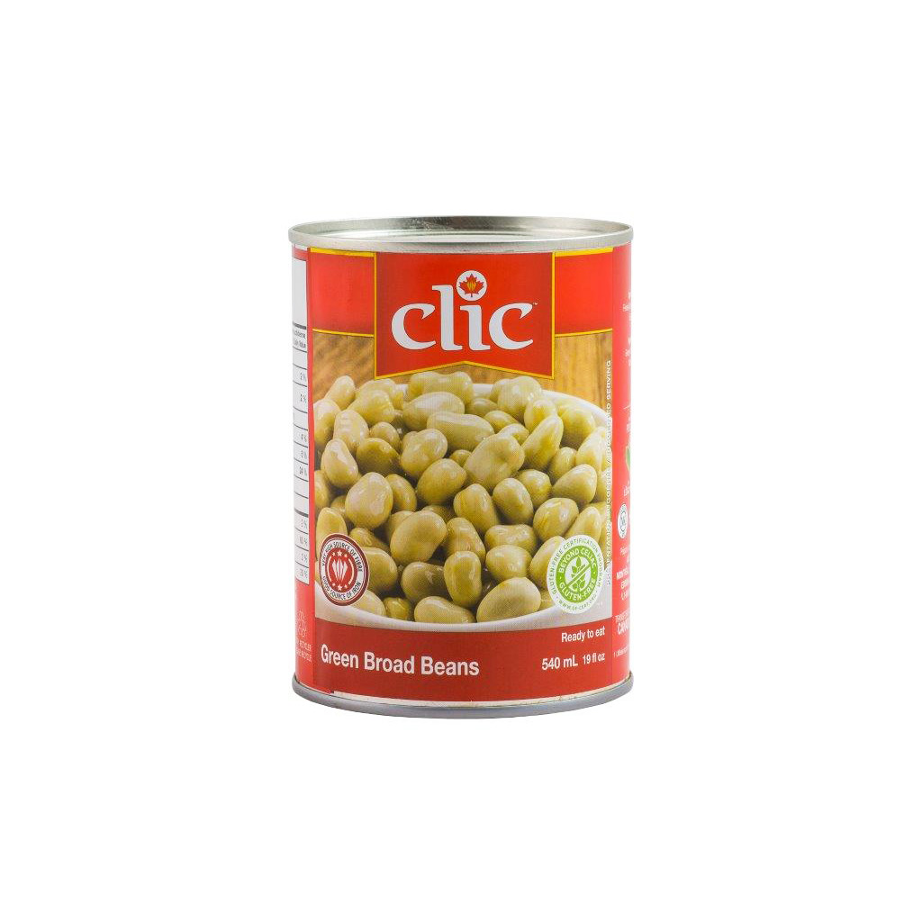 Buy Clic Canned Beans Broad Green 540 ml | FreshCo