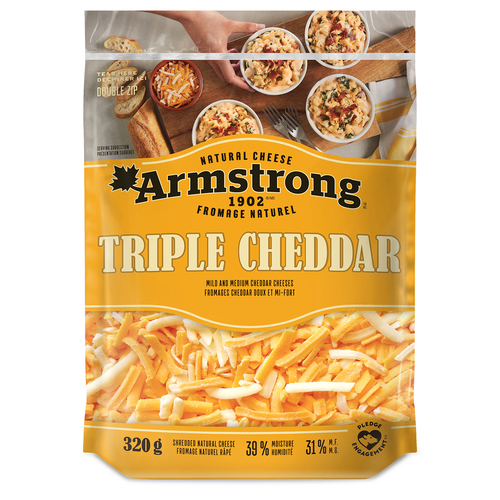 Buy Armstrong Shredded Cheese Triple Cheddar 320 g | Sobeys Inc.