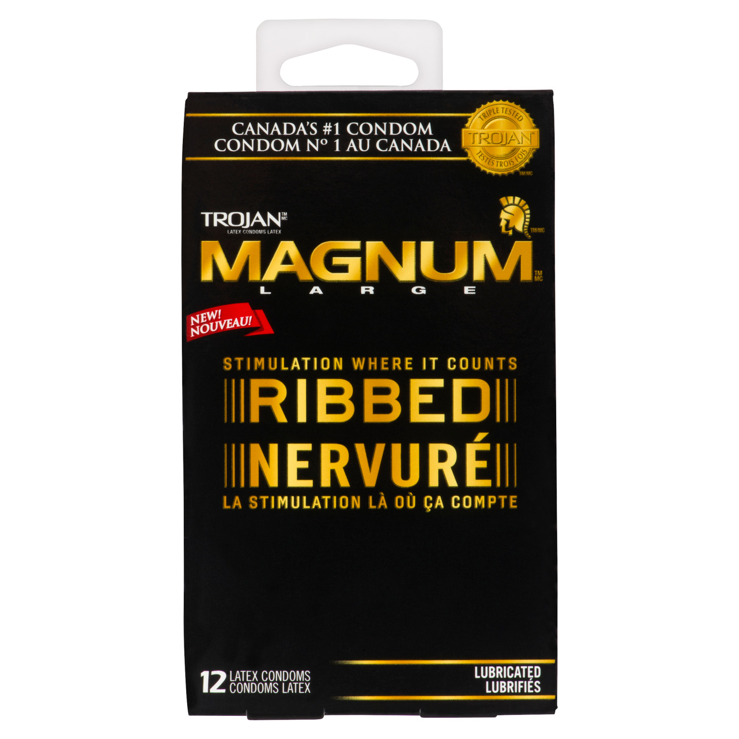 Buy Trojan Condoms Magnum Ribbed 12 Count | Sobeys Inc.