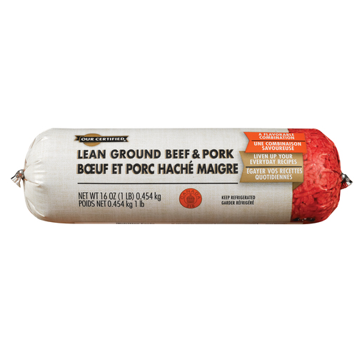 Buy Lean Ground Beef & Pork Tube 454 g | FreshCo