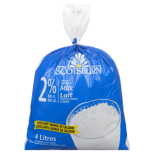 Buy Scotsburn 2% Milk Bag 4 L | Sobeys Inc.