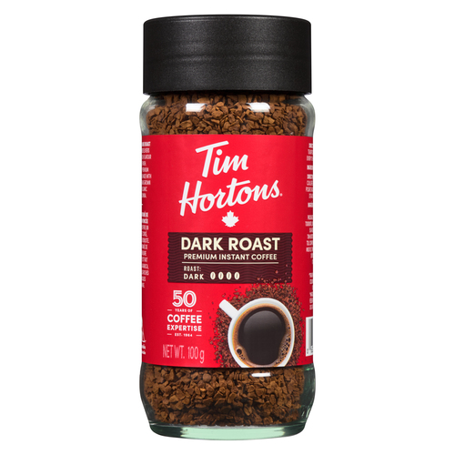 Buy Tim Hortons Instant Coffee Premium Dark Roast 100 g | Sobeys Inc.