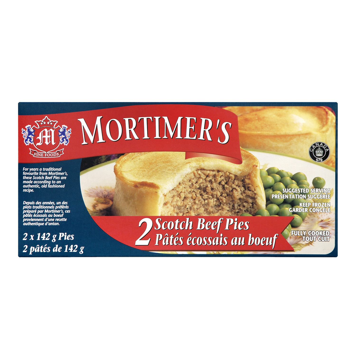 Buy Mortimer's Frozen Scotch Beef Pies 2 Pack 284 g | Sobeys Inc.