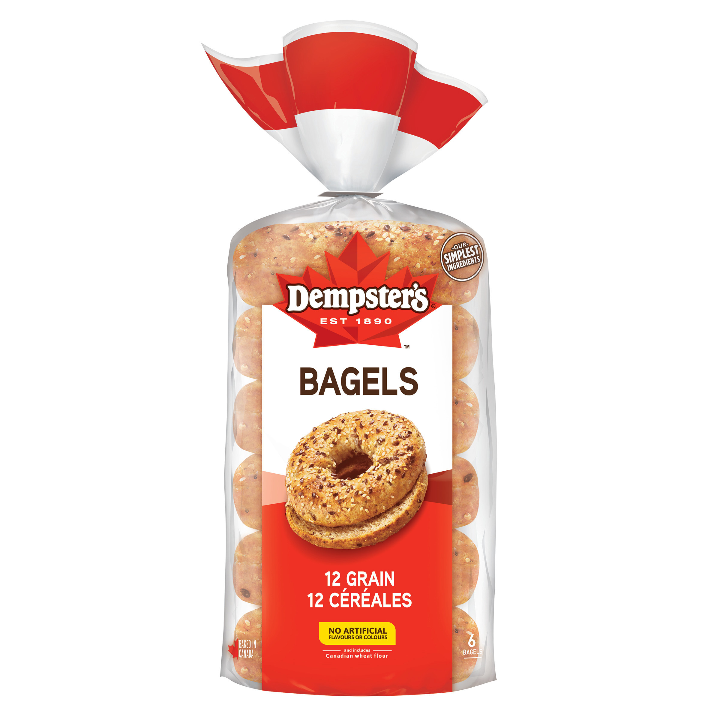 Buy Dempster's Bagels 12 Grain 6 Pack 510 g | Safeway Canada