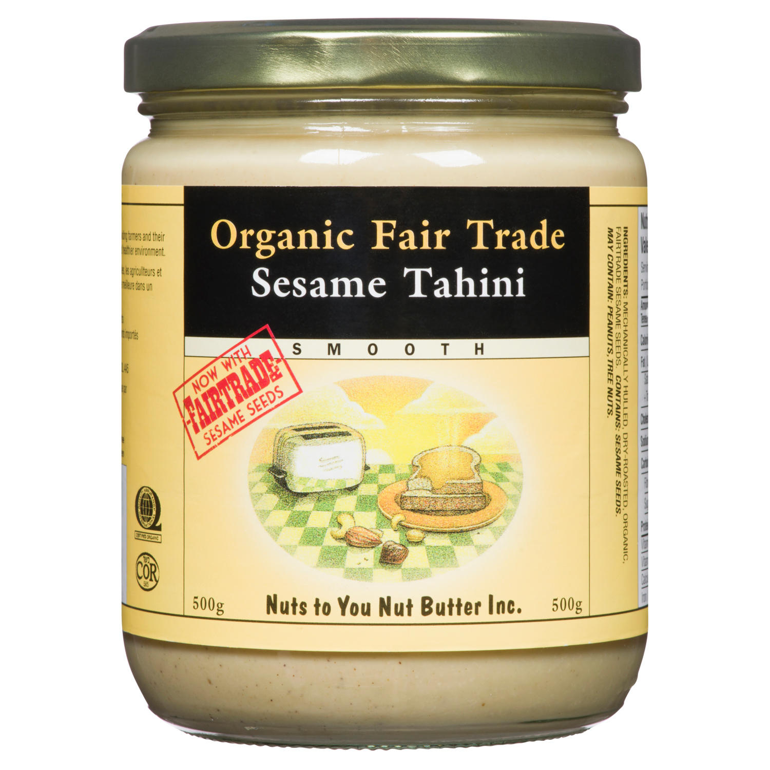 Buy Nuts To You Nut Butter Organic Sesame Tahini Smooth 500 g | Sobeys Inc.