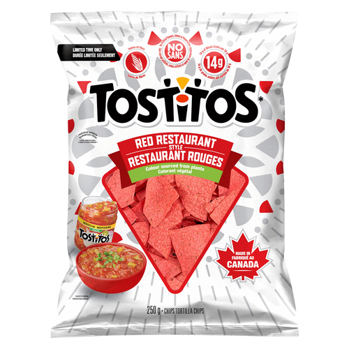 Buy Tostitos Tortilla Chips Red Restaurant Style 250 g | FreshCo