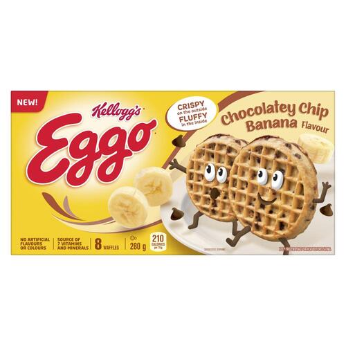 Buy Kellogg's Frozen Waffles Chocolatey Chip Banana 280 g | FreshCo