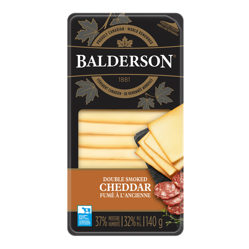 Buy Balderson Cheddar Cheese Slices Double Smoked 140 g | Sobeys Inc.