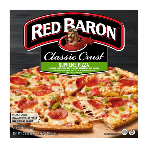 Buy Red Baron Frozen Pizza Classic Crust Supreme 740 g | FreshCo