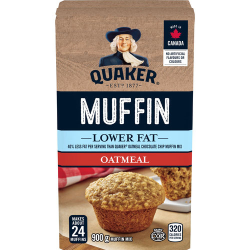 Buy Quaker Lower Fat Muffin Mix Oatmeal 900 g | Sobeys Inc.