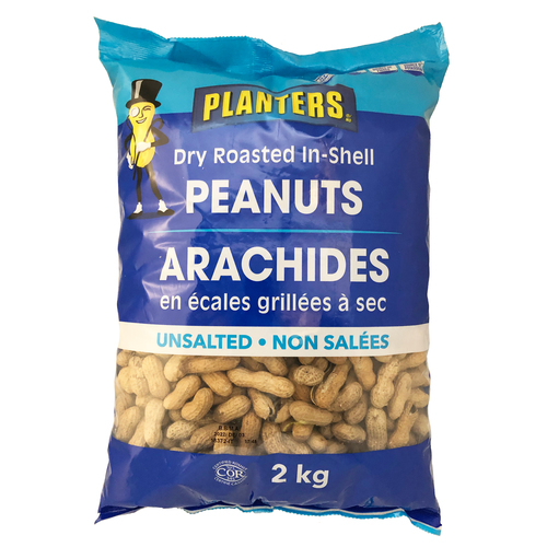 Buy Planters Dry Roasted In-Shell Peanuts Unsalted 2 kg | Sobeys Inc.