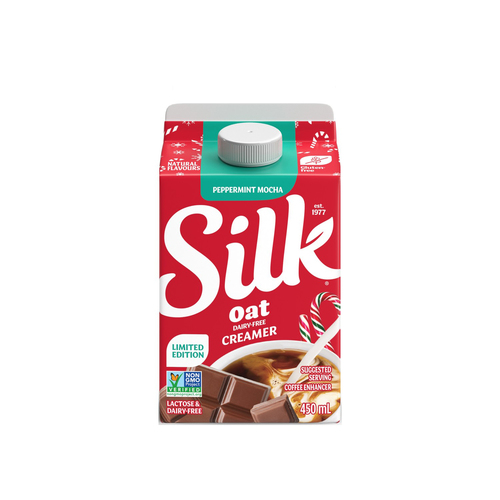 Buy Silk Plant Based Coffee Creamer Limited Edition Peppermint Mocha ...