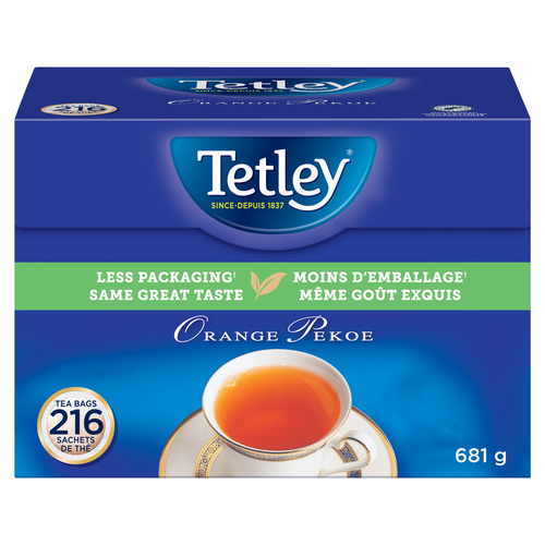 Buy Tetley Black Tea Orange Pekoe 216 Tea Bags | Safeway Canada