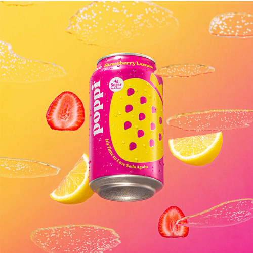 Buy Poppi Soda Strawberry Lemon 4 x 355 ml (cans) | Sobeys Inc.