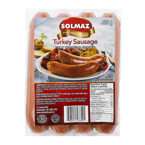 Buy Solmaz Turkey Sausage 500 g | Sobeys Inc.
