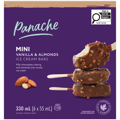 Buy Panache Mini Ice Cream Bar Vanilla & Almonds 6 x 55 ml | Sobeys Inc.