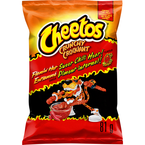 Buy Cheetos Crunchy Cheese Flavoured Snacks Flamin' Hot Sweet Chili ...