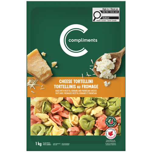 Buy Compliments Pasta Cheese Tortellini 1 kg | Sobeys Inc.