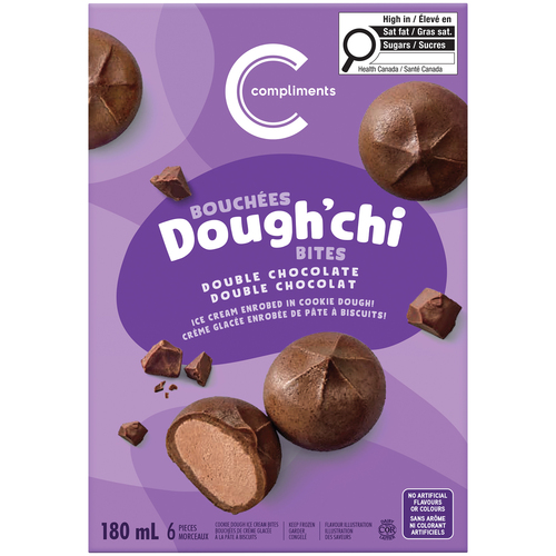 Buy Compliments Dough'chi Ice Cream Bites Double Chocolate 6 x 30 ml ...