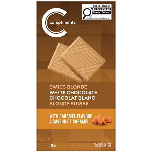 Buy Compliments Swiss Blonde White Chocolate Caramel 100 g | Safeway Canada