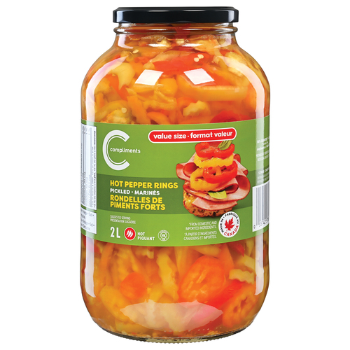 Buy Compliments Pickled Hot Pepper Rings 2 L | Foodland