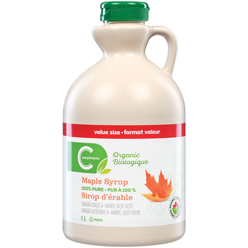 Buy Compliments Organic Maple Syrup 100% Pure 1 L | Safeway Canada