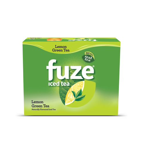 Buy Fuze Naturally Flavoured Iced Tea Lemon Green Tea 12 x 341 ml (cans ...