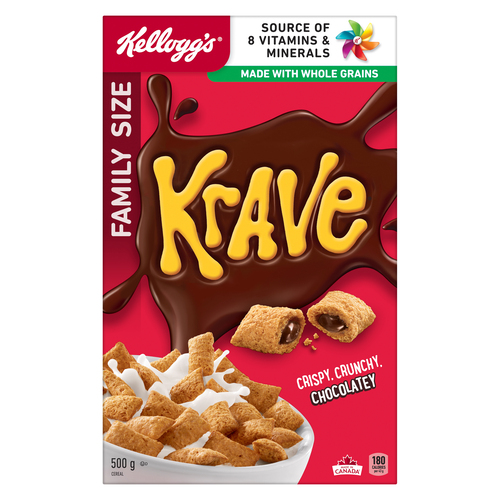 Buy Kellogg's Cereal Krave Chocolate 500 g | Foodland