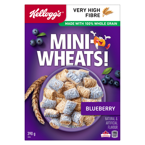 Buy Kellogg's Mini Wheats Cereal Blueberry 390 g | Safeway Canada