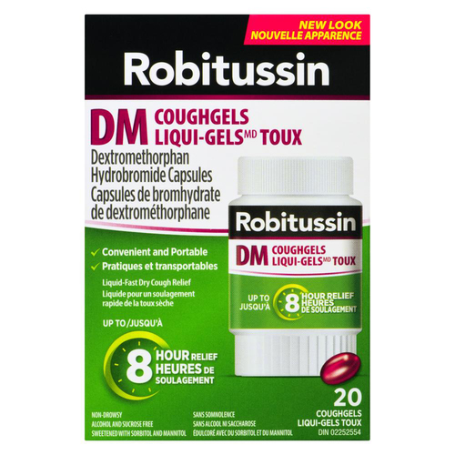 Buy Robitussin Cough Liquid Gels 20 Count | Sobeys Inc.