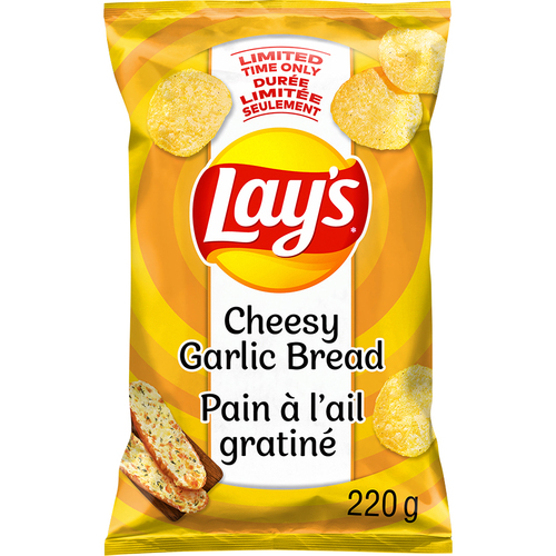 Buy Lay's Potato Chips Cheesy Garlic Bread 220 g | Sobeys Inc.