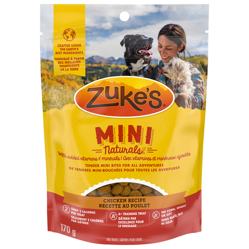 Buy Zuke's Mini Naturals Dog Treats Tender Bites Chicken Recipe 170 g ...