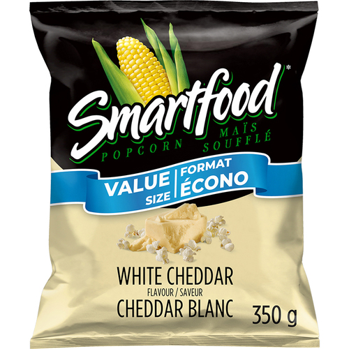 Buy Smartfood Seasoned Popcorn White Cheddar Flavour Value Size 350 g ...