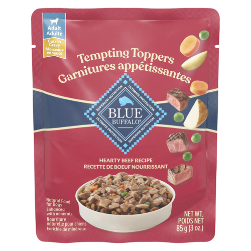 Buy Blue Buffalo Tempting Toppers Dry Dog Food Hearty Beef Recipe 85 g ...