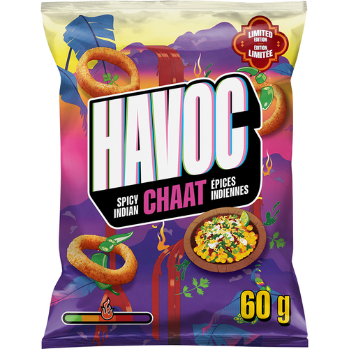 Buy Havoc Corn Snacks Spicy Indian Chaat Flavoured 60 g | FreshCo